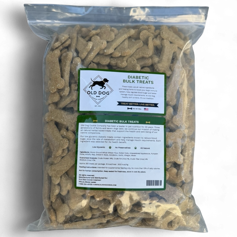 Bulk Diabetic Dog Treats 5 lb – Save 30% | Old Dog Cookie Company